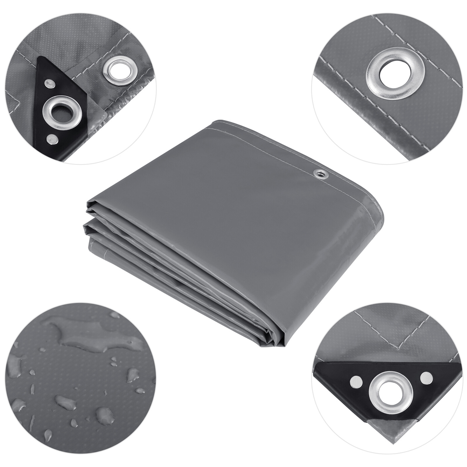 Abdeckplane PVC LKW Plane Gewebeplane wasserdicht Schutzplane 500 g/m² ...