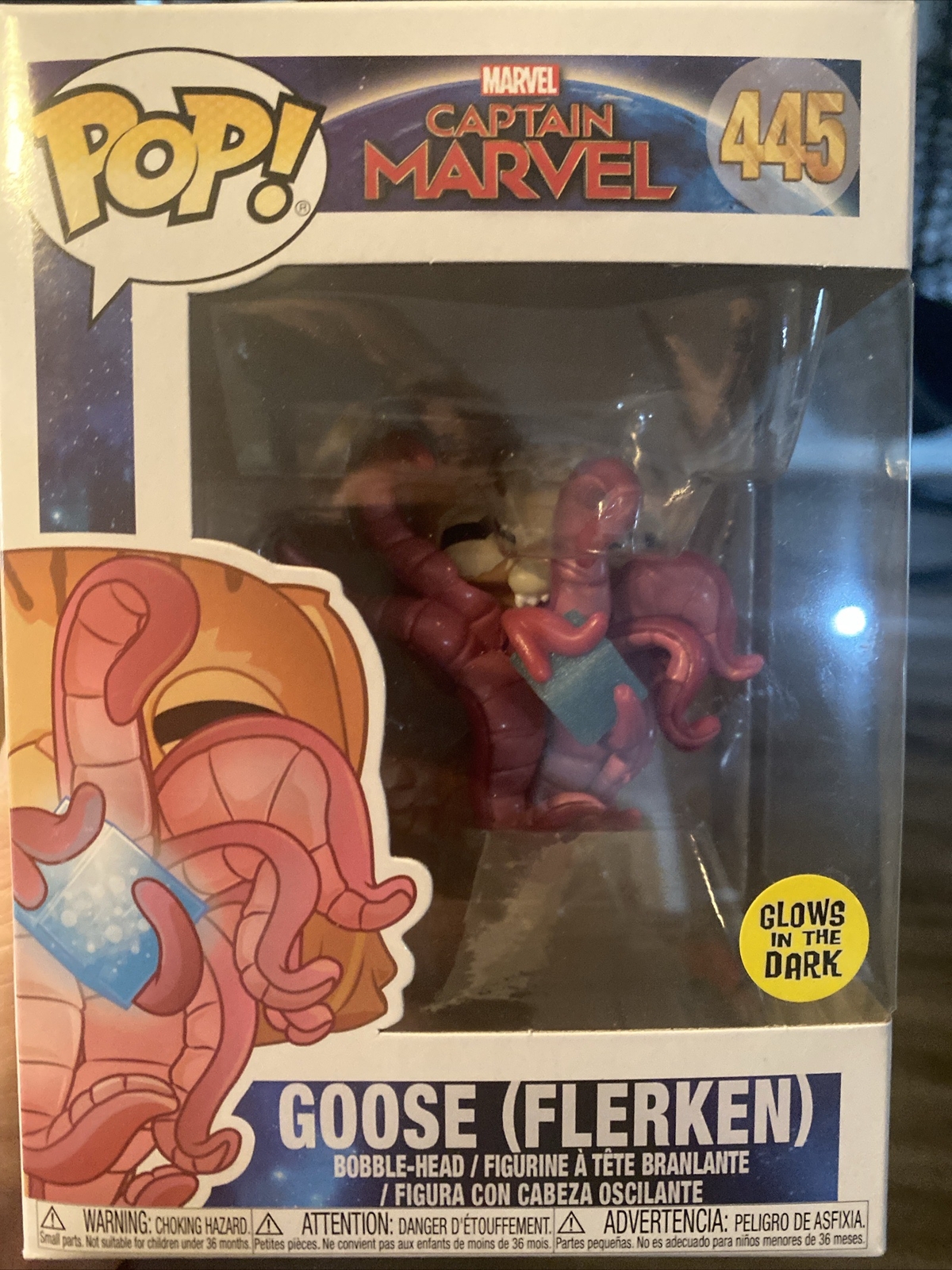 Funko Pop! Vinyl: Marvel - Goose (Flerken) (Glows in the Dark) #445 ...