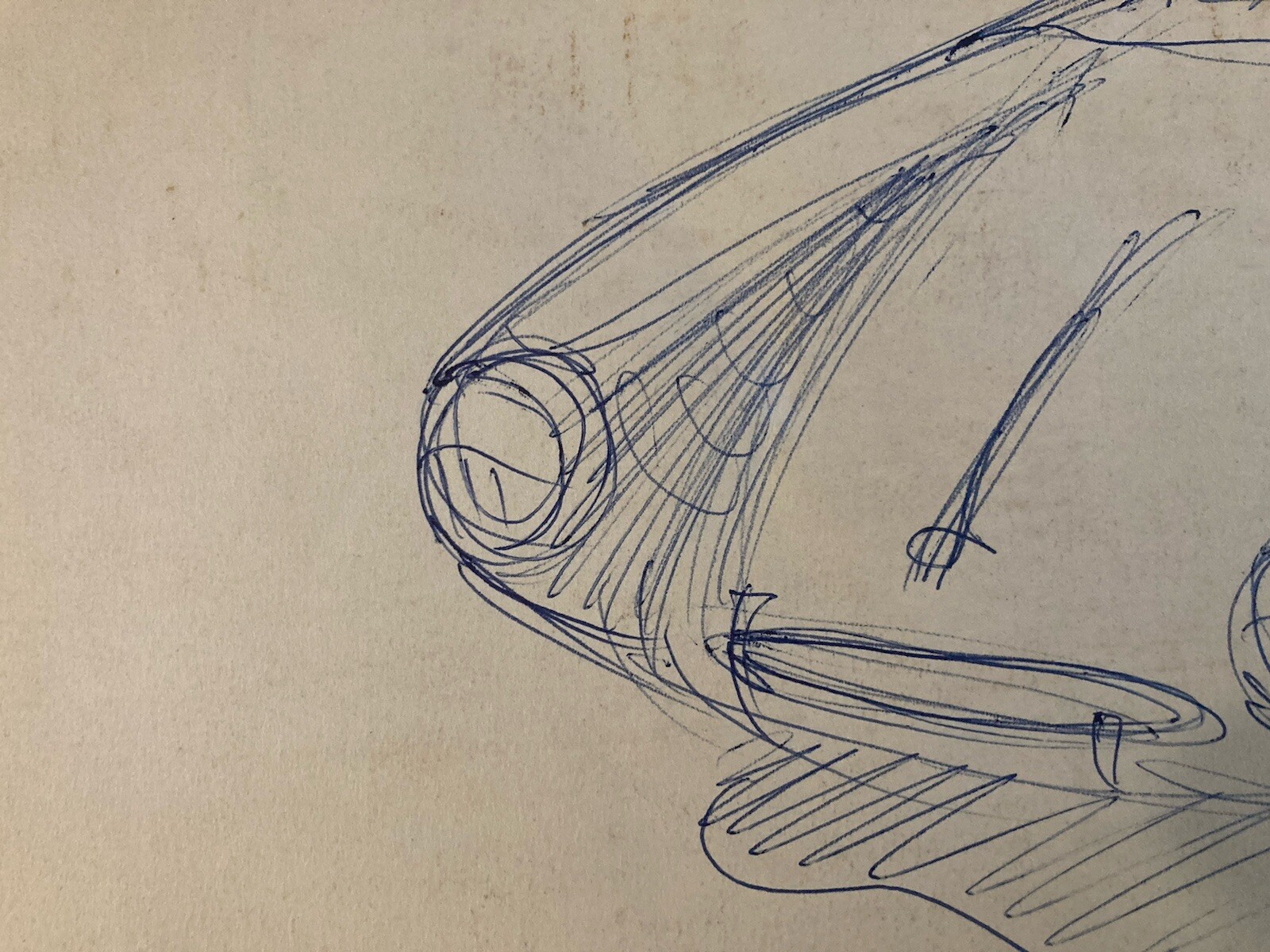 Very Nice Drawing Pen Paper Design Car Collection Art 1950 to Identify ...