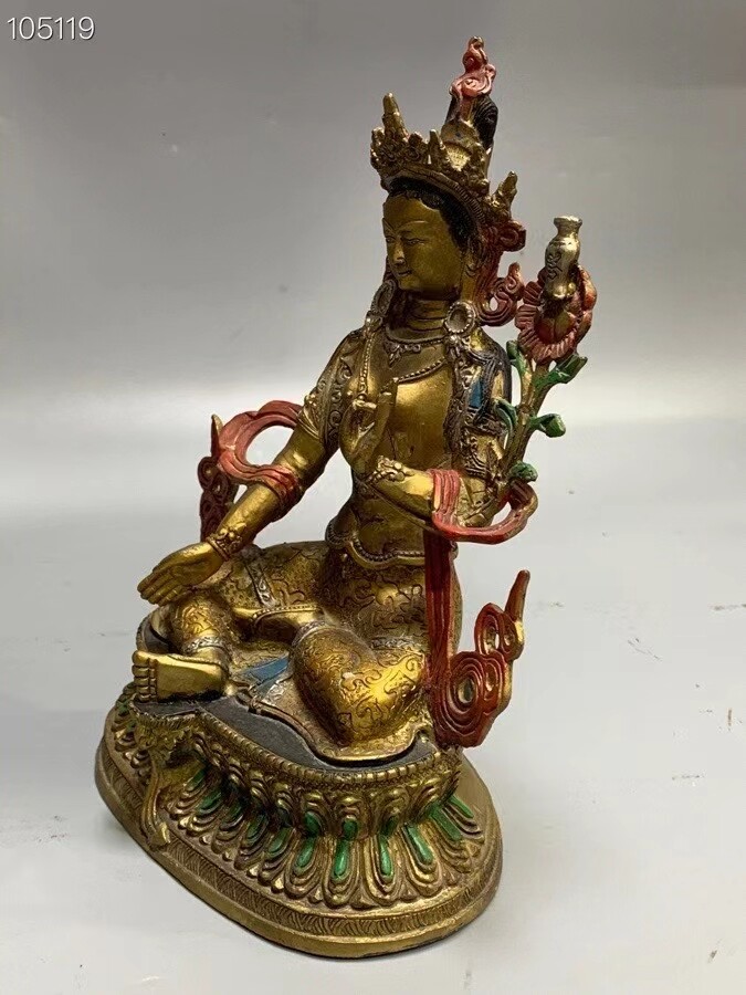 Collected Ancient Old exquisite Pure copper Buddha Bodhisattva Copper ...