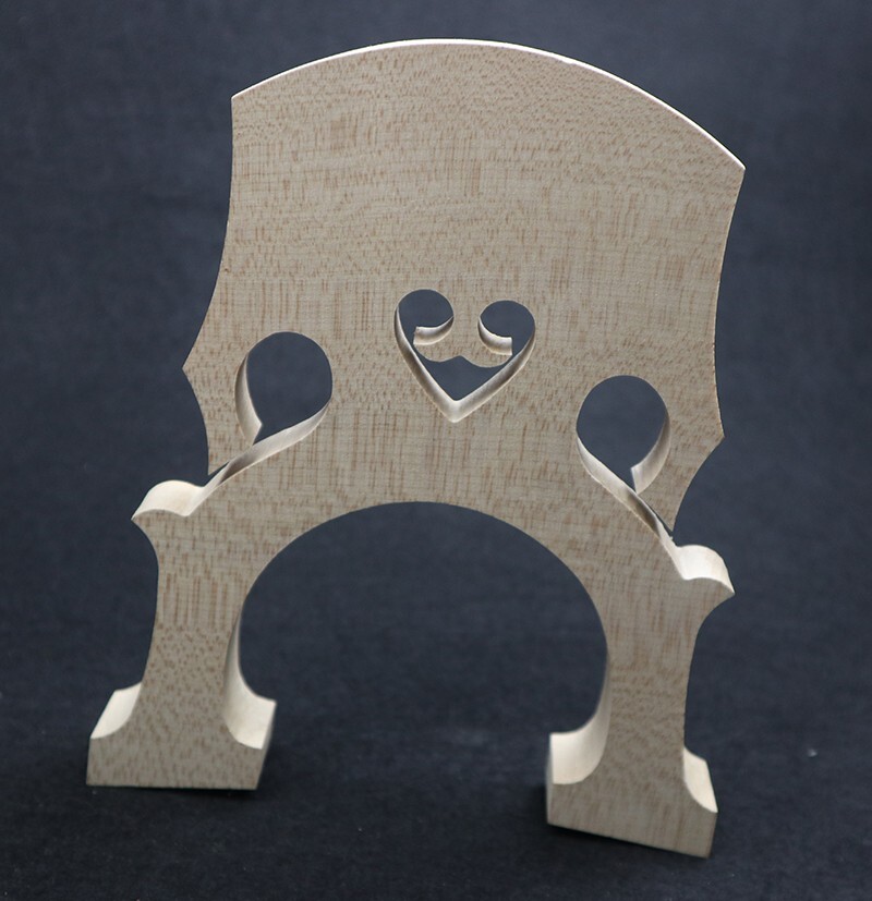 Regular Double Bass Bridge 1/2 Size,Maple Wood,Upright bass Accessories ...