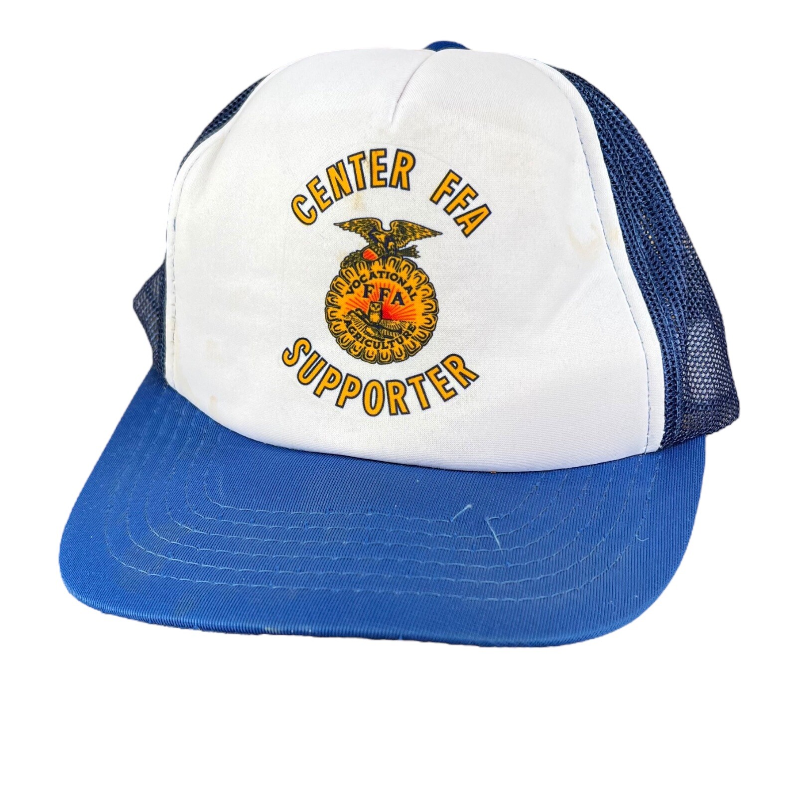 VTG FFA Future Farmers America Trucker Hat Snapback Mesh Cap Blue ...