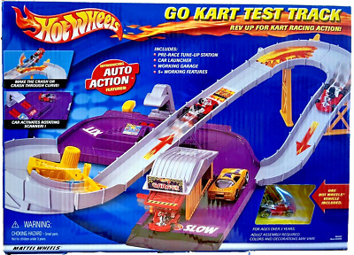 HOT WHEELS GO KART Test Track and Included Four Go Cart Lot | eBay