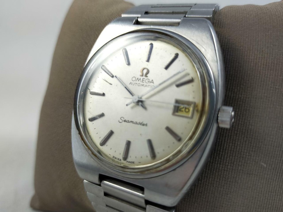 Authentic OMEGA Seamaster Date Silver Dial Cal: 1012 Men's Watch ref ...