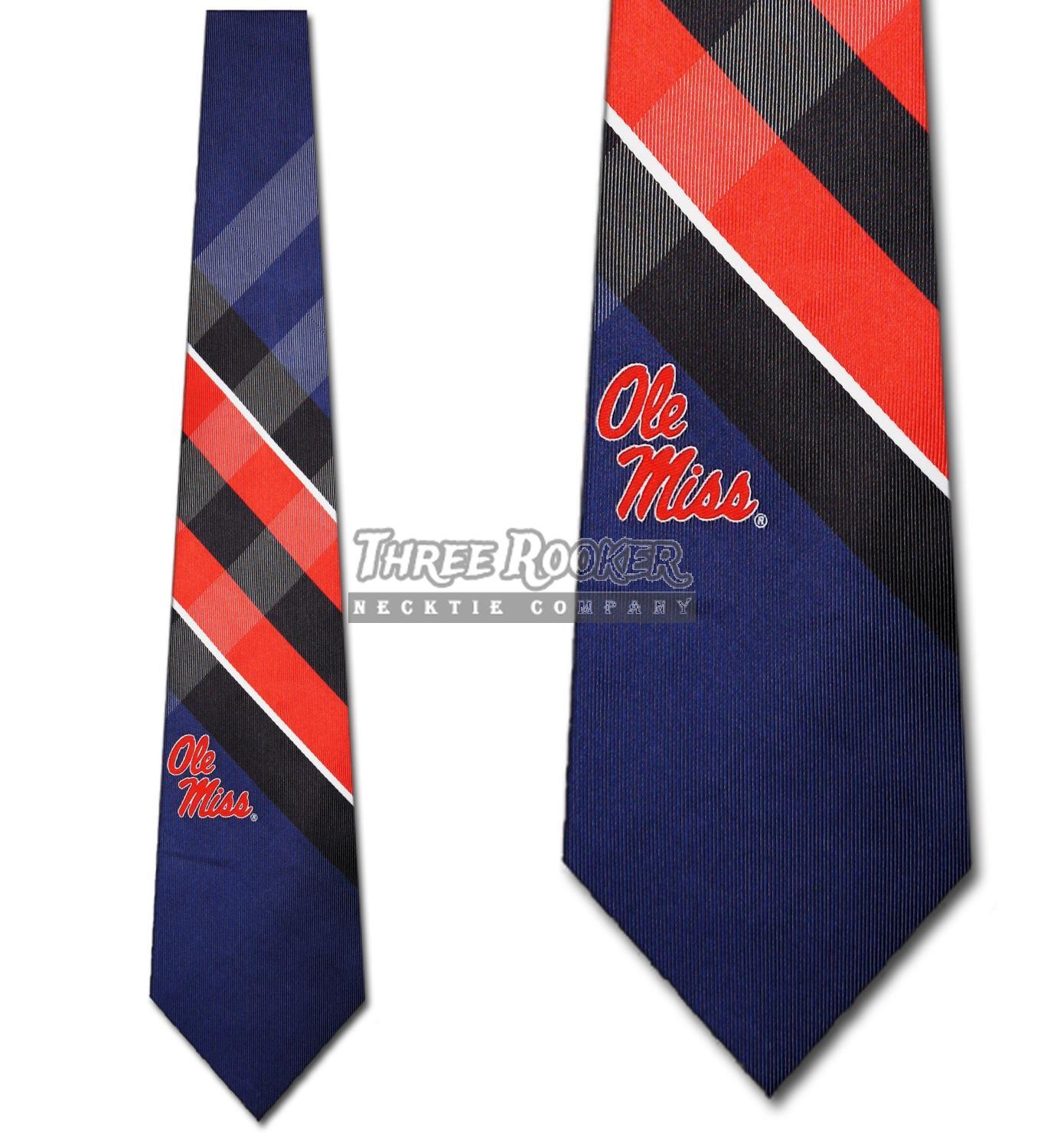Ole Miss Rebels Ties FREE SHIPPING Mens Rebels Necktie Licensed Neck ...