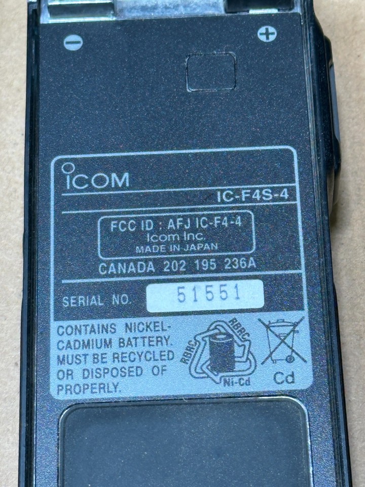 ICOM IC-F4S-4 440-470MHz UHF Two Way Radio Works Ships Fast!!! | eBay