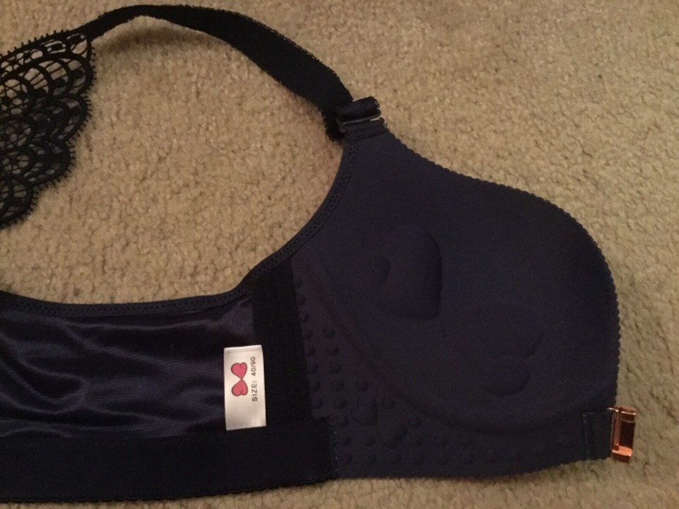 Dark Blue Wireless Butterfly Bra (tag size 38A, US size 36A) | eBay