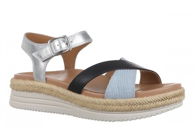 Vionic Mar Women's Platform Wedge Sandal Navy Multi - 5 Wide | eBay