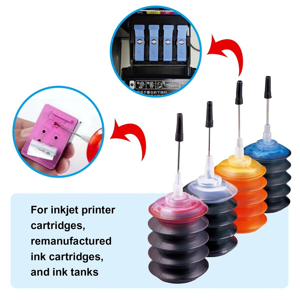 30ML Universal Refill Ink for Canon Epson HP Brother Inkjet CISS ...