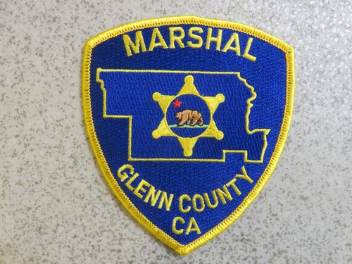 Older Glenn County Marshal shoulder patch, New cond., CA., California ...
