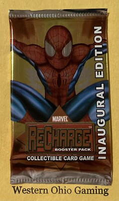 Marvel ReCharge CCG Inaugural Edition Series 1 Booster Pack TCG Spider ...