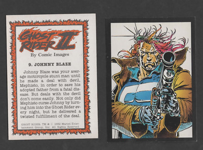 1992 Ghost Rider II Trading Card #9 Johnny Blaze Comic Images HIGH ...