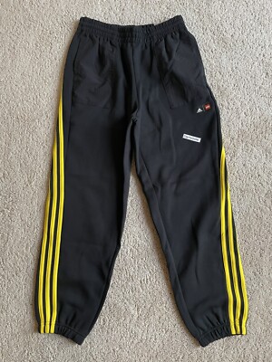 Adidas U Lego CL Track Training Pants Kids Medium H26667 Black Yellow ...