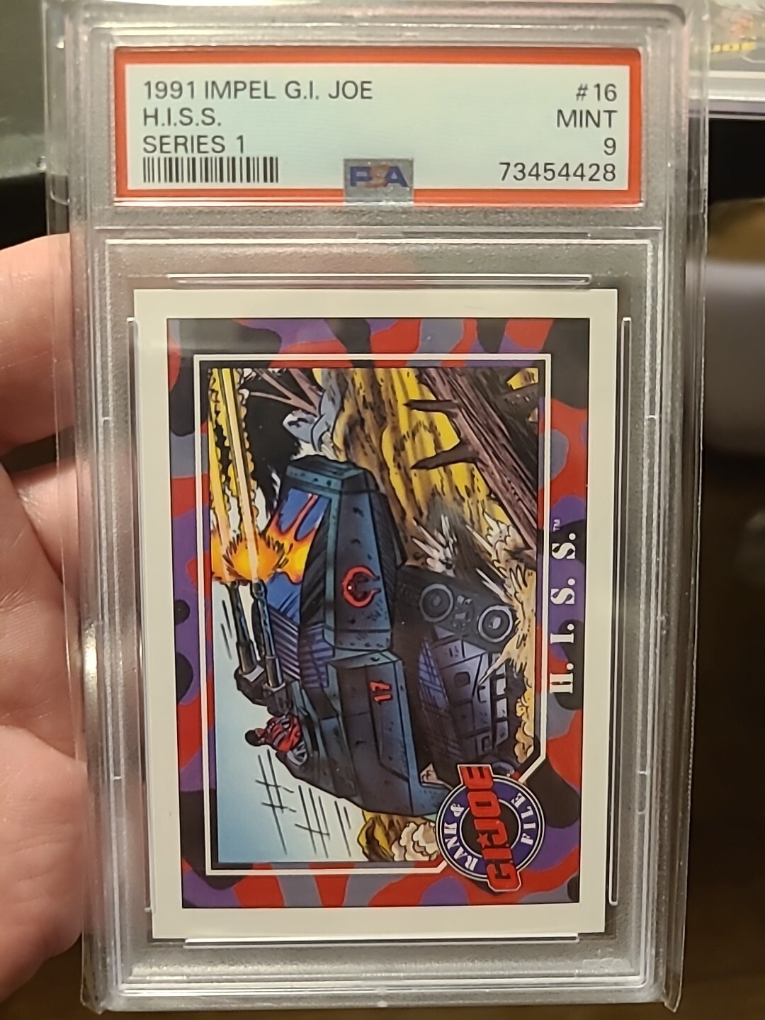 GI Joe 1991 Vintage Trading Card #16 H.I.S.S PSA 9 Graded Rank And File ...