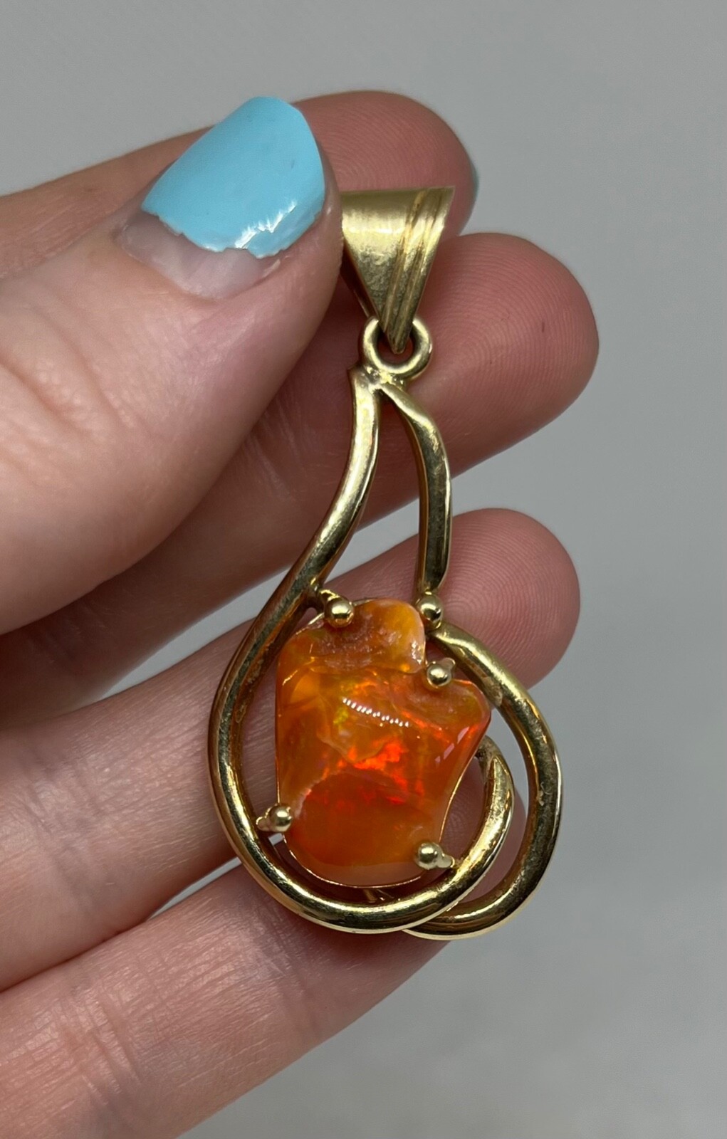 Mexican Fire Opal Necklace