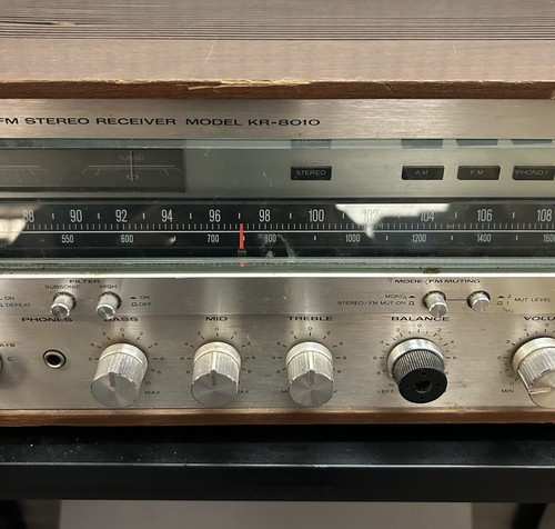 KENWOOD KR-8010 VINTAGE AM / FM STEREO RECEIVER SEE DETAILS | eBay