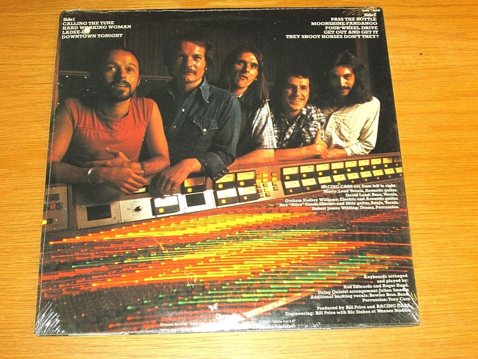 SEALED 70s ROCK LP - RACING CARS - CHRYSALIS 1099 - "DOWNTOWN TONIGHT ...