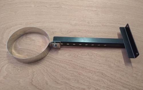 6" Flue Pipe Clamp with Adjustable T Bar Wall Bracket 150 mm | eBay UK