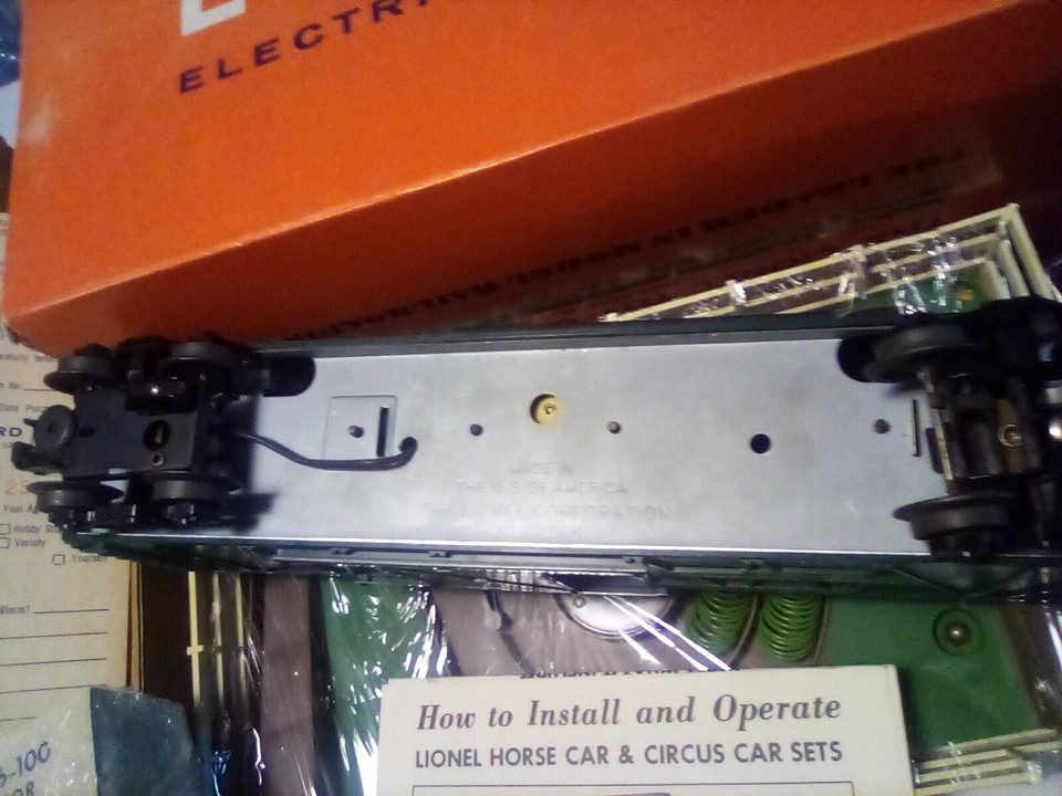 LIONEL # 3356 GREEN OPERATING HORSE CAR 1964 UNRUN MINT OB PIC | eBay