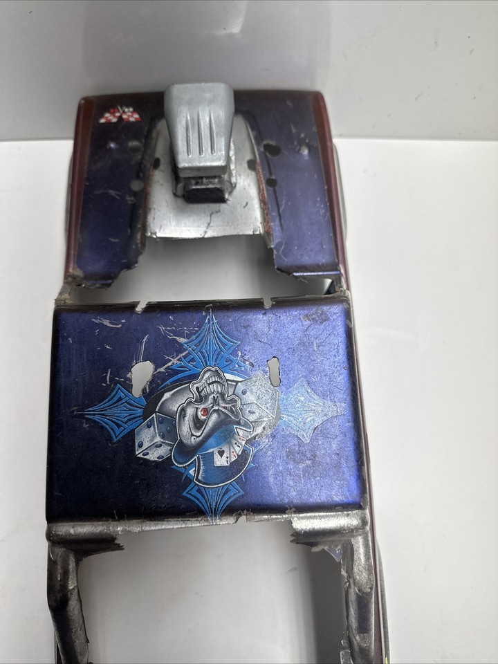 Traxxas? RC Painted Truck Body Shell Flame Design Ford Bronco– Pre-Cut ...