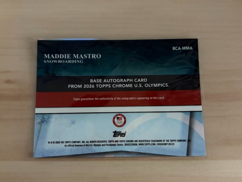 2026 Topps Chrome U.S. Winter Olympic Team - Maddie Mastro #BCA-MMA ...