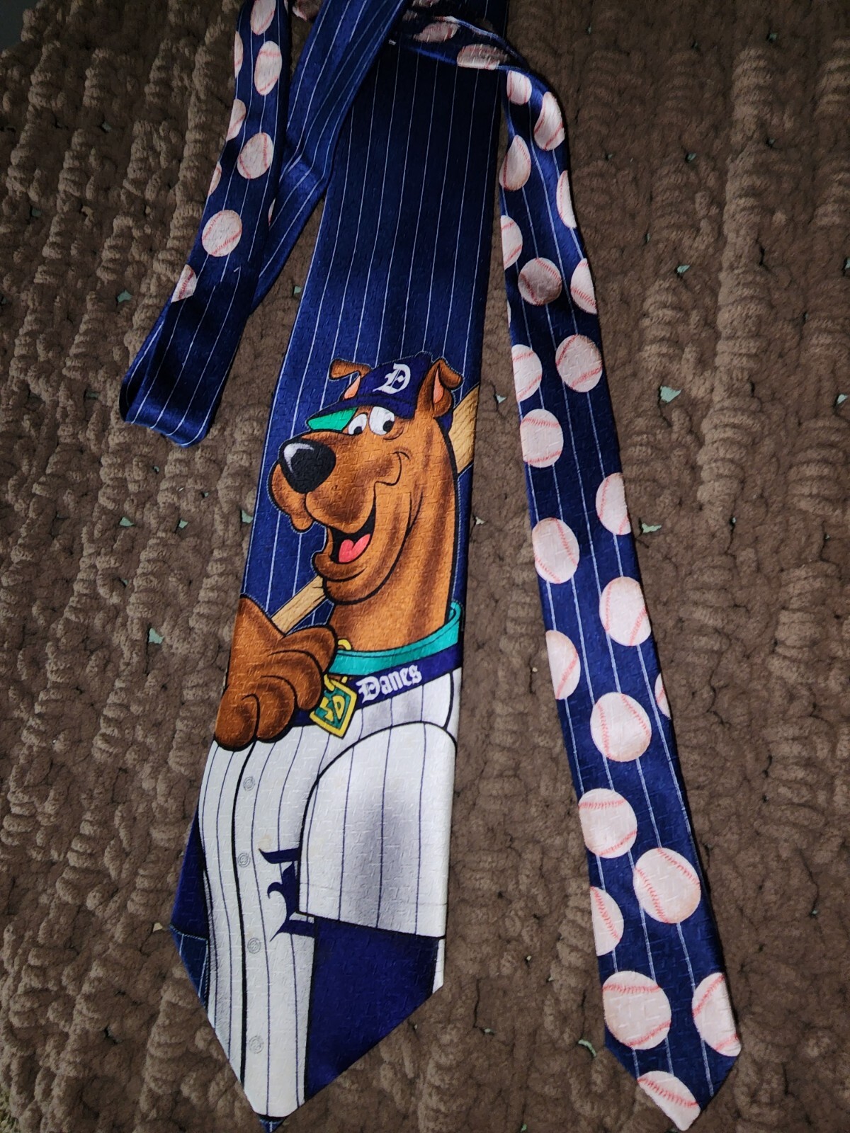 Cartoon network 2001 SCOOBY DOO Baseball Tie Hanna-Ba… - Gem