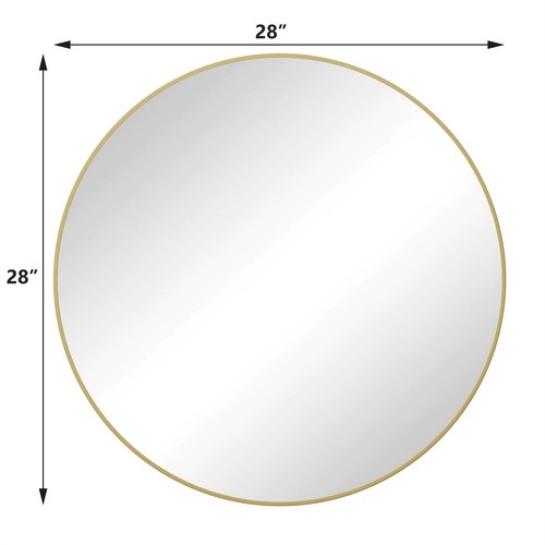 48" 42" 30" Round Mirror Wall Mirror Bathroom Circular Mirror with ...