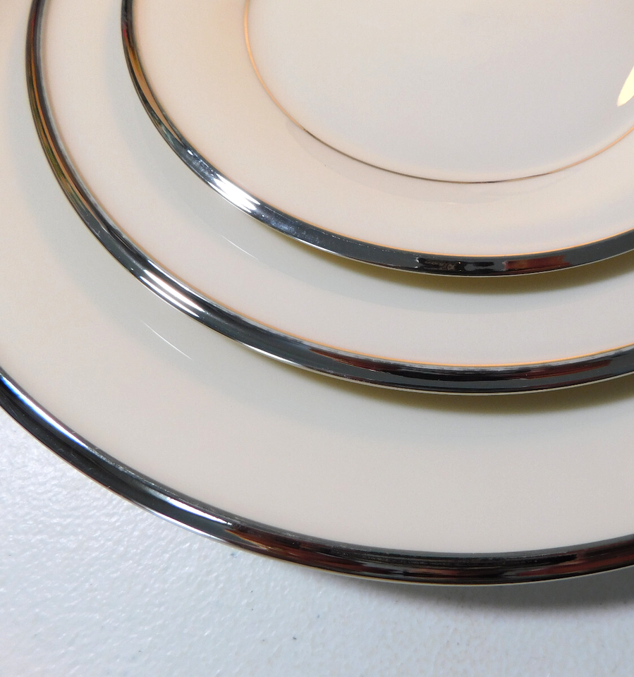 LENOX SOLITAIRE PATTERN PLATINUM TRIM YOU PICK YOUR PIECE U PICK DROP ...