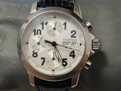 Tourneau Sportgraph Stainless Steel 25 Jewels Valjoux 7750 Chronograph ...