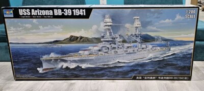 Trumpeter 03701 1:200 Scale 1941 USS Arizona BB-39 Battleship Plastic ...