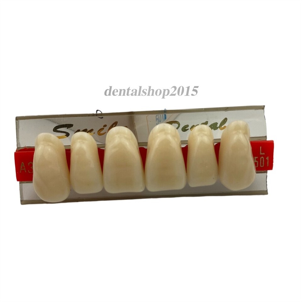 96PC anterior upper lower teeth Acrylic Resin Denture dental VITA color ...