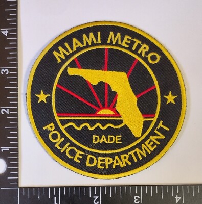 Dexter Miami Metro Police Department Ptch Iron On Sew On Fictional TV ...