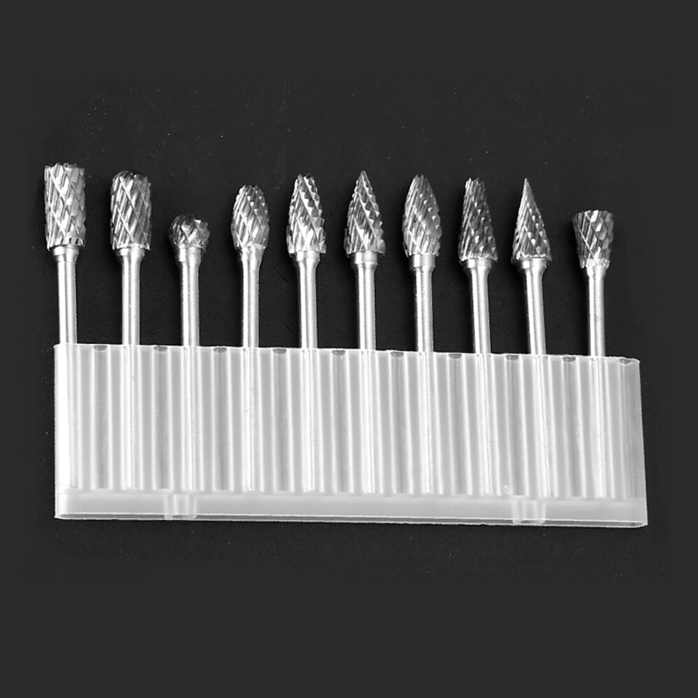 Tungsten Carbide Burr Bit Set Cutting Carving Routing Bur For Dremel ...