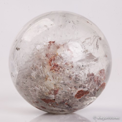 61g35mm Natural Garden/Phantom/Ghost/Lodolite Quartz Crystal Sphere ...