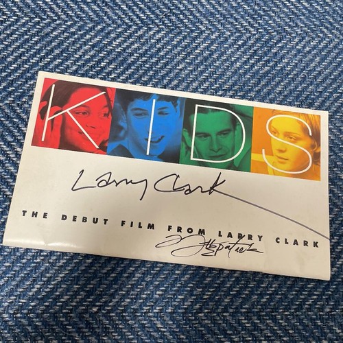【SIGNED】Larry Clark and Leo Fitzpatrick KIDS autographed pamphlet flyer ...