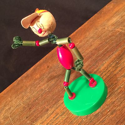 Vintage Baseball Player Chenille Pipe Cleaner Figure Japan PRIORITY ...