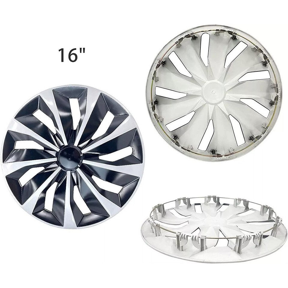 15"/16"Set of 4 Snap On Full Hub Cap Wheel Covers Fit for R16/15 Tire ...