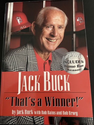 Jack Buck *SIGNED* That’s A Winner Book - Baseball Hall of Fame ...