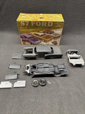 AMT ‘57 Ford 2 Door Hardtop Original Hot Rod 1/25 Street Rod Custom ...