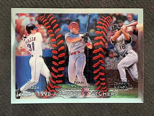 1999 Topps Chrome Texas Rangers #459 Mike Piazza IRod Kendall All Topps ...