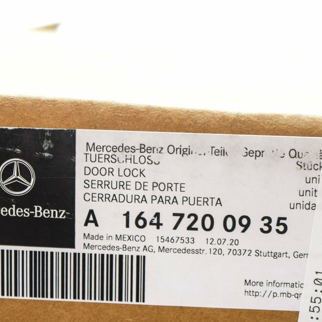 OEM Mercedes-Benz Ml W164 Front Left Door Lock LHD A1647200935 Genuine ...