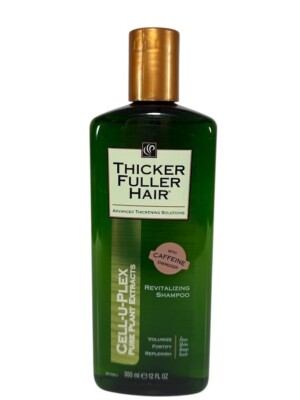Thicker Fuller Hair Shampoo Cell-U-Plex w/ Caffeine Revitalizing for Hair 12oz | eBay