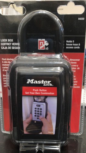 Master Lock 5422D Combination Push Button Portable Key Safe (B10) | eBay