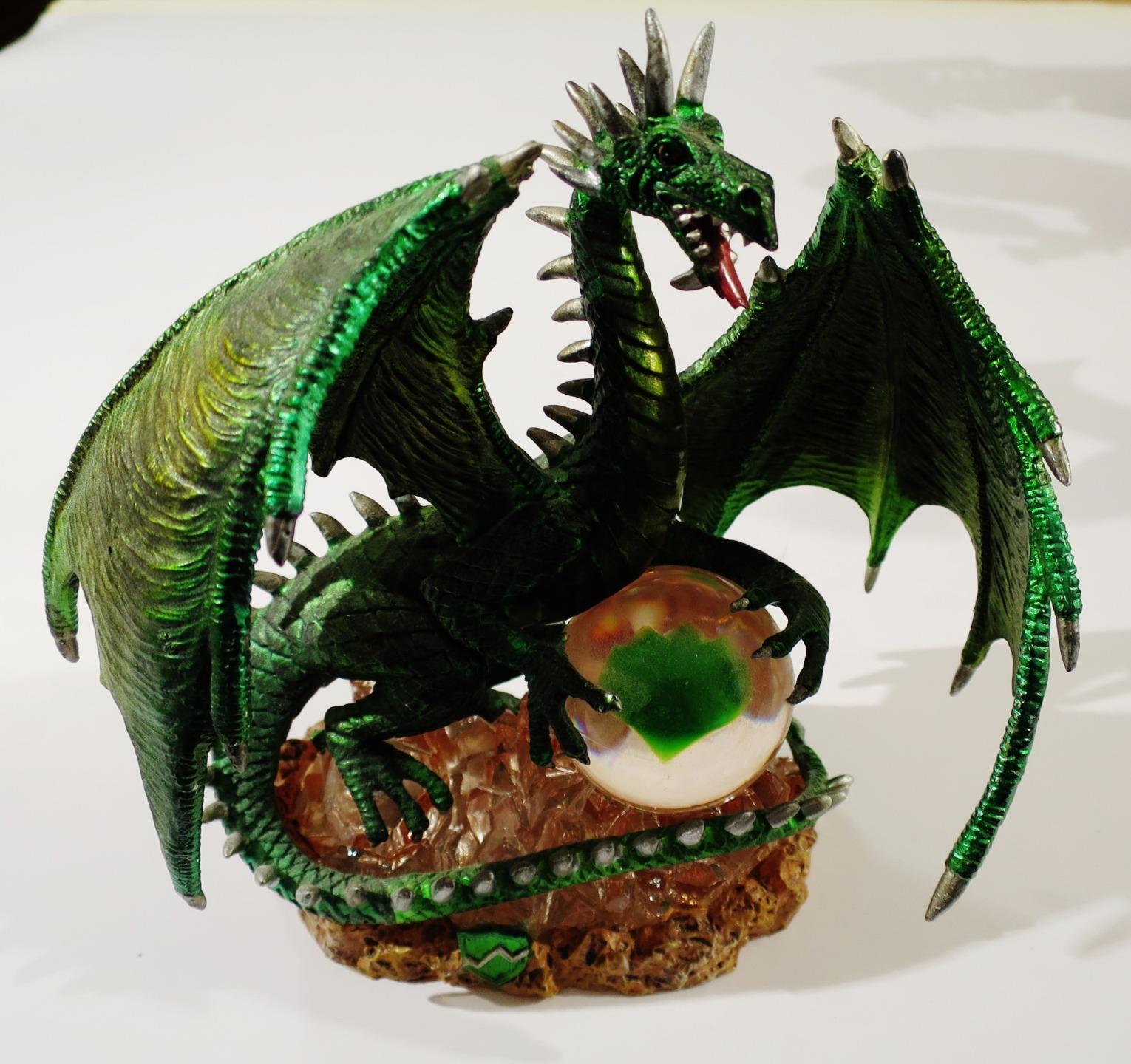 6 DRAGON FIGURINES FIGURES STATUES TREASURE DRAGONS COLLECTION FANTASY ...