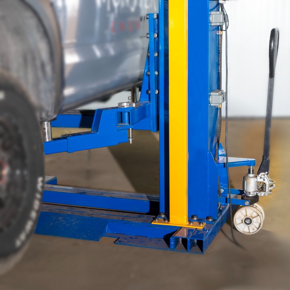 6200 lb Single Post Portable Electro-Lock Lift | Steel | Portable Lift ...