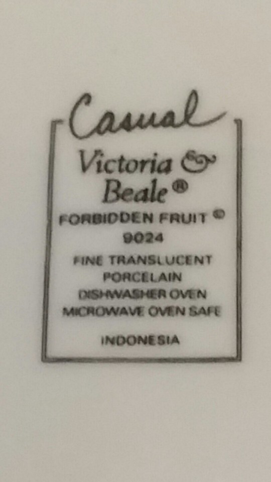Victoria & Beale Forbidden Fruit Salad Fruit Plate 9024 Pattern ...