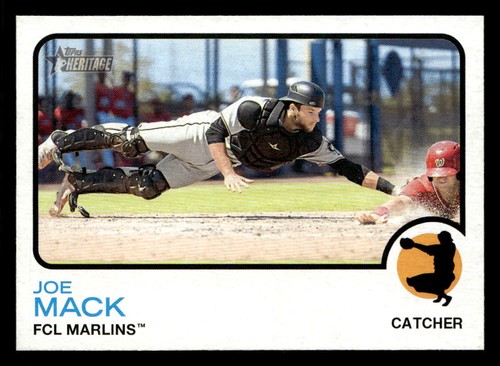 Joe Mack 2022 Topps Heritage Minor League Card #119 FCL Marlins | eBay