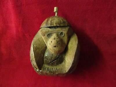 Classic carved "Hawaii" coconut head | eBay