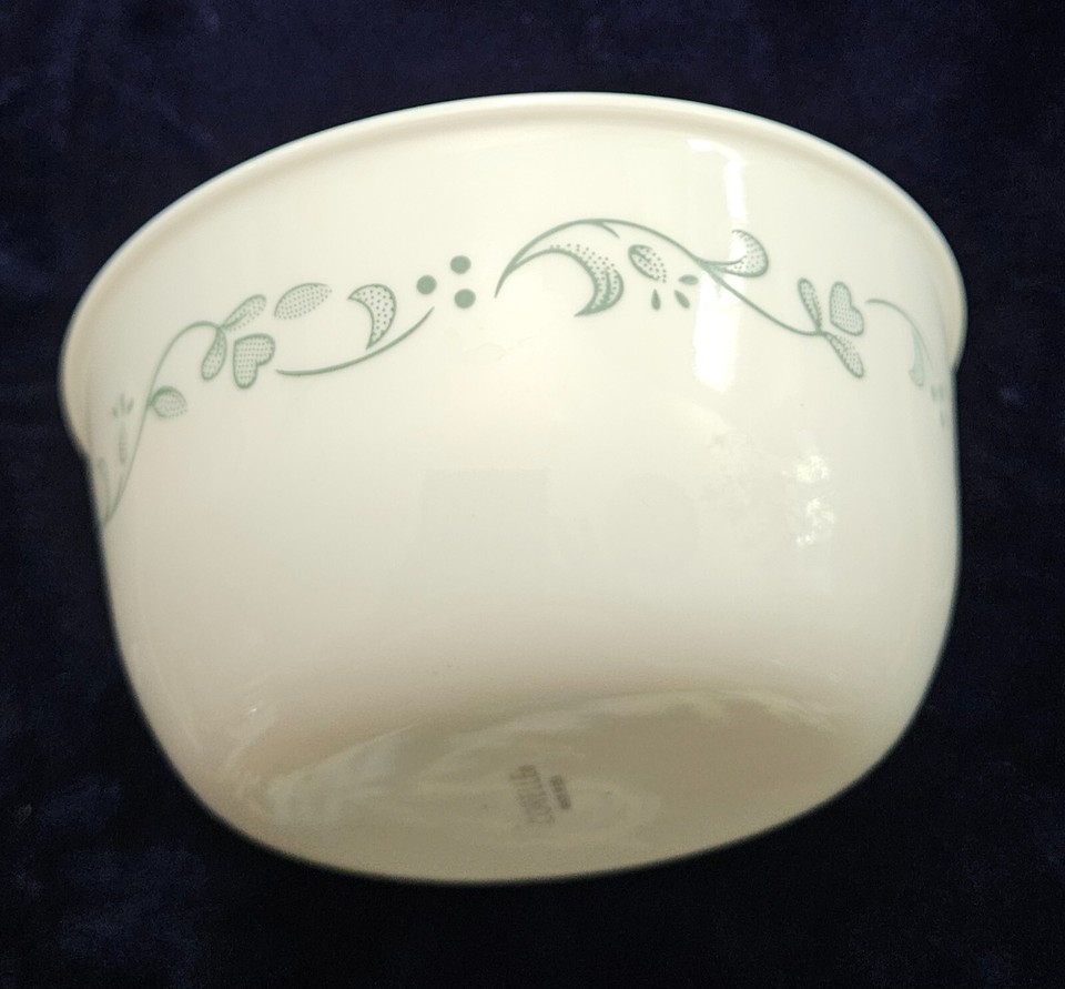 CORELLE COUNTRY COTTAGE DEEP SOUP/CEREAL BOWL 28-OZ GREEN VINES FLOWERS ...