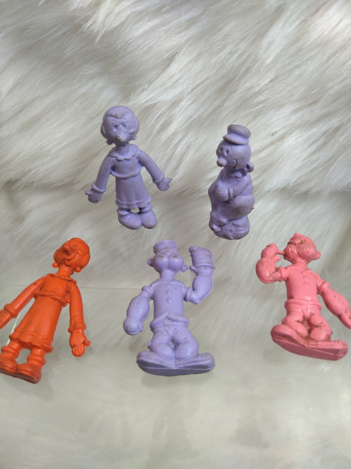 Vintage 1980 Popeye Rubber Eraser Figure Lot Of 5 ~Olive Oil~Whimpy | eBay